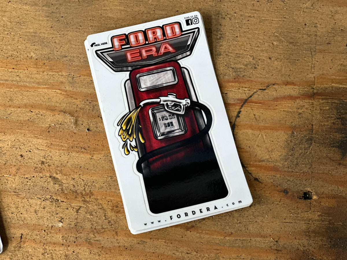 Ford Era Gas Pump Sticker 1